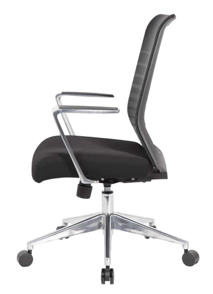 Horizontal Task Chair w/Synchro-Tilt Mechanism & Aluminum Arms/Base ...